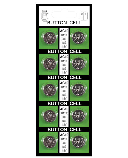Batteries AG10 - Card of 10 | Empower Pleasure
